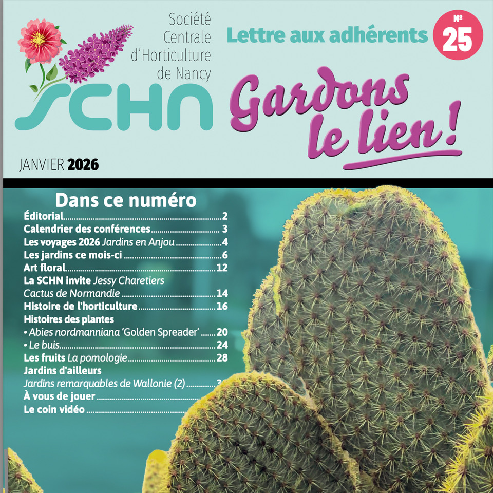 Gardons le Lien - Janvier 2026 - Société Centrale d'Horticulture de ...